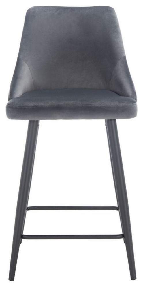 Alma Counter Stool, Set of 2, Shale - Midcentury - Bar Stools And ...