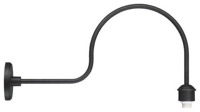 16" RLM Lighting Wall Mount in Black, 6.000 - Transitional - Lighting ...