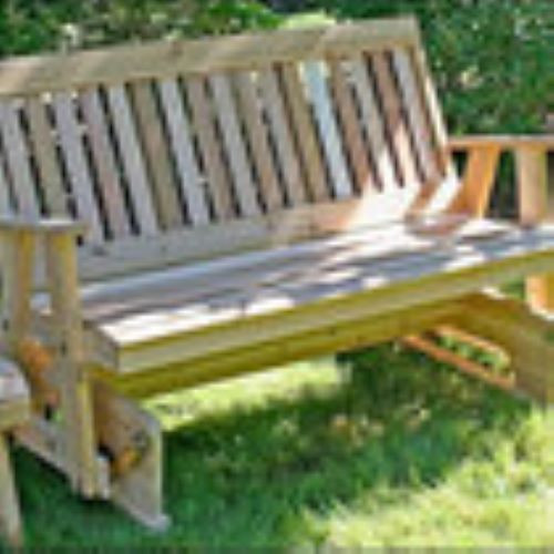 Red Cedar English Garden Glider, 2' - Farmhouse - Outdoor Gliders - by ...