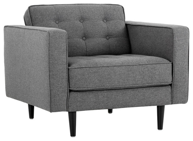 Barneston Armchair- Dark Gray - Midcentury - Armchairs And Accent ...