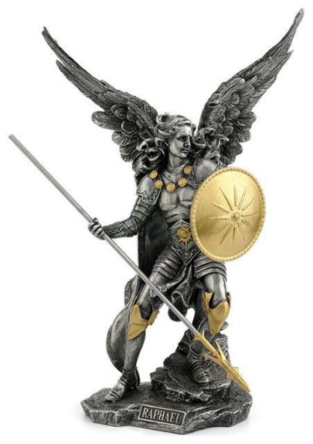 Archangel Raphael Statue by Veronese Design - Traditional - Decorative ...
