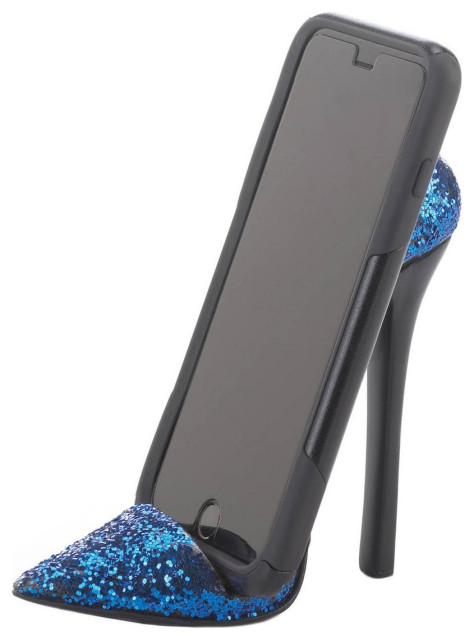 Sparkle Blue Shoe Phone Holder - Contemporary - Desk Accessories - by ...