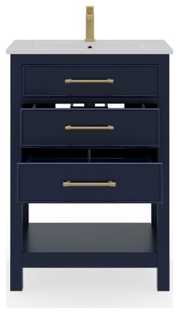 The Harper Bathroom Vanity, 24" - Contemporary - Bathroom Vanities And ...