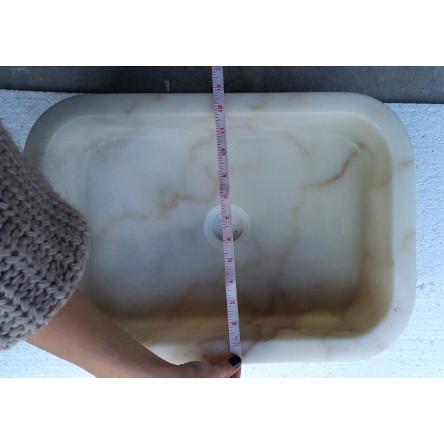 European Sugar Rectangular Farmhouse Sink Semi-Polished (W)12.5" (L)18 ...