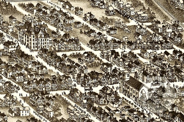 Historic Hackensack, NJ Map 1896, Vintage New Jersey Art Print Decor ...