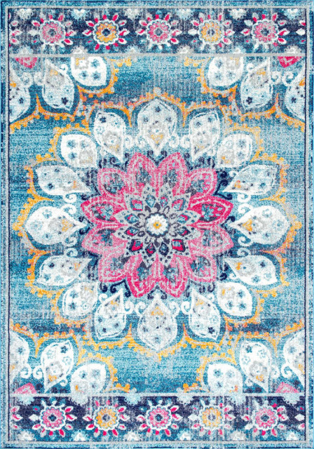 Withered Bloom In Bouquet Area Rug, 4'x6' - Contemporary - Area Rugs ...