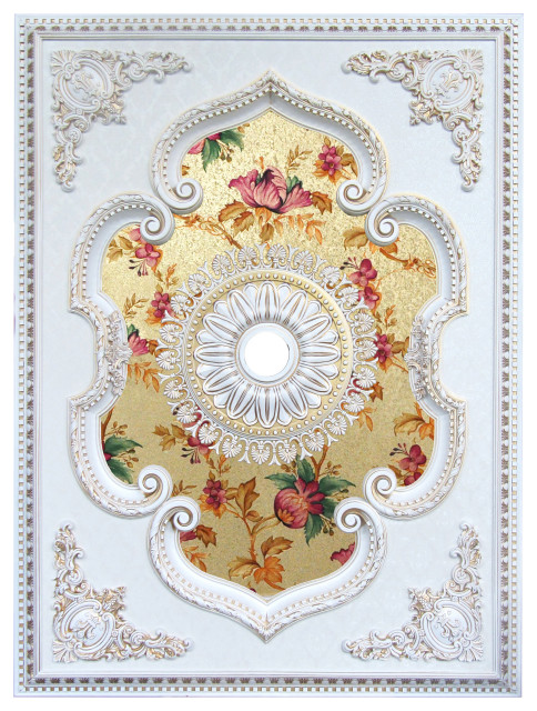 Artistry Lighting, Rectangle 63" x 47" Gold Ceiling Medallion (ART1216 ...