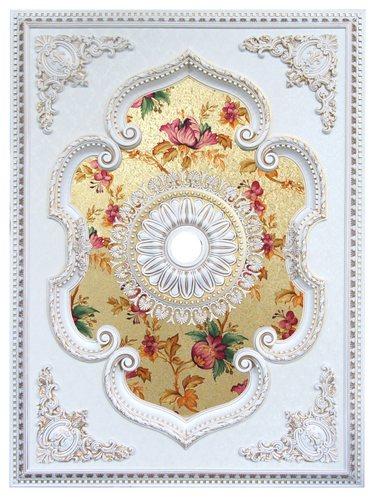 Artistry Lighting, Rectangle 63" x 47" Gold Ceiling Medallion (ART1216 ...