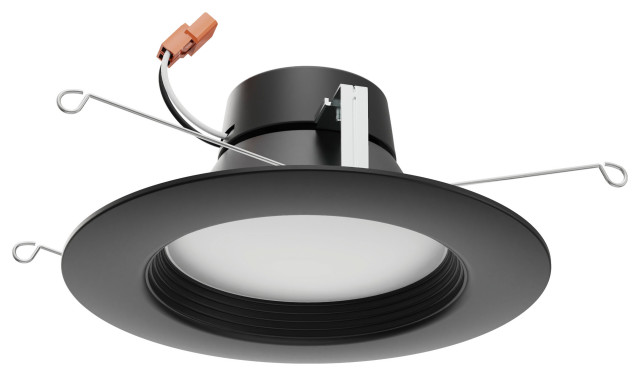 Satco Lighting 9W LED Downlight Retrofit 5"-6" CCT Selectable, Black ...