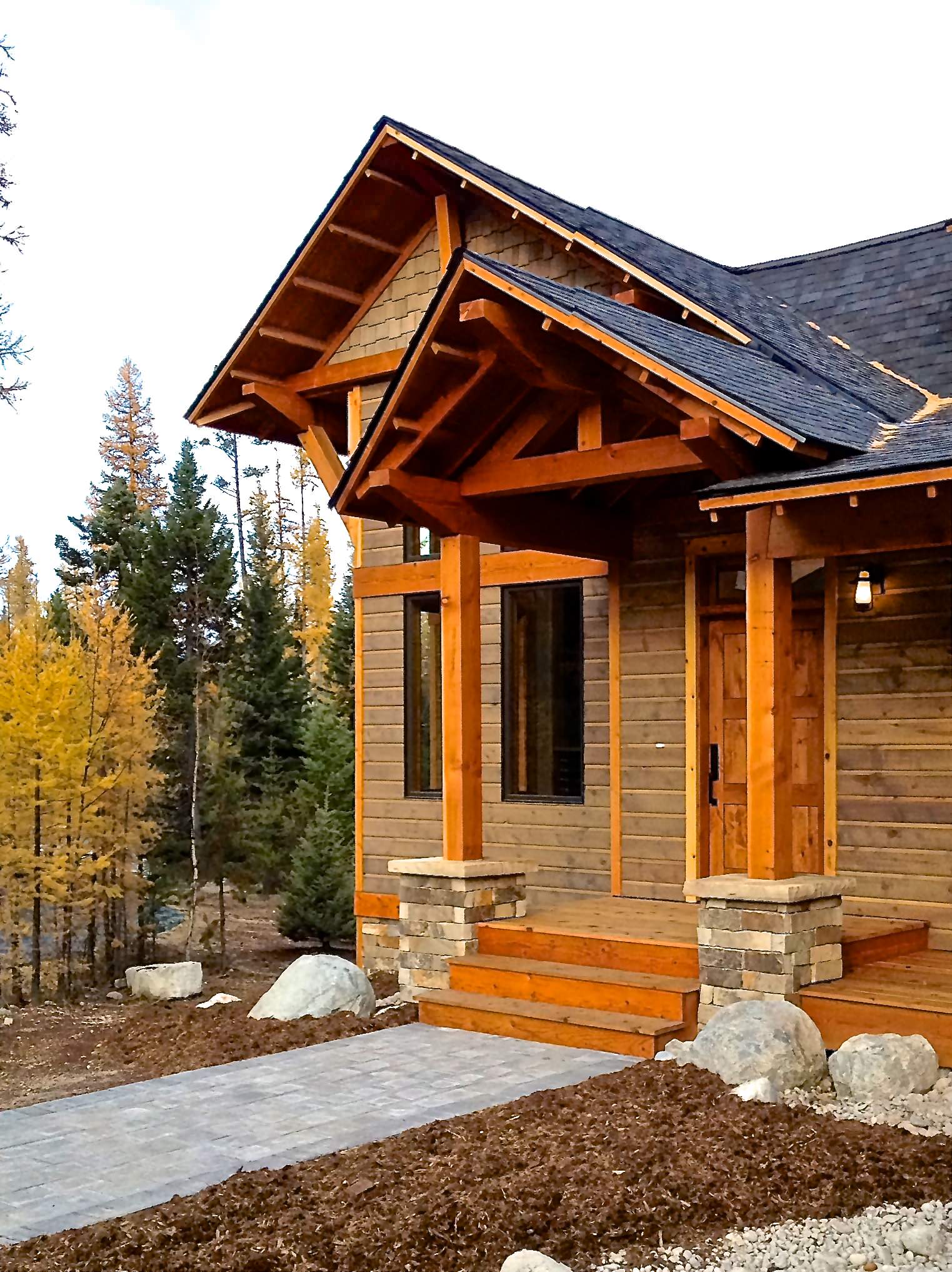 Wood Beams Exterior House - The Best Picture Of Beam