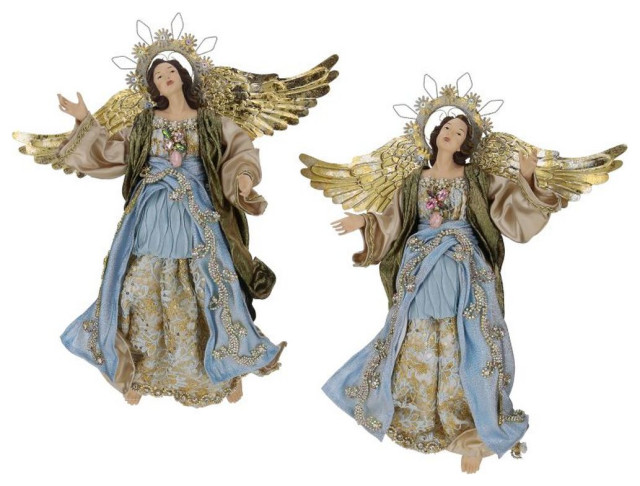 Mark Roberts Christmas 2022 Flying Angel, Assortment of 2 15", Blue ...