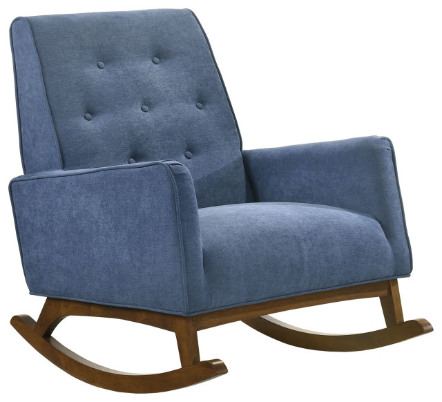 Wilshire Rocker Chair, Blue - Transitional - Rocking Chairs - by GwG ...