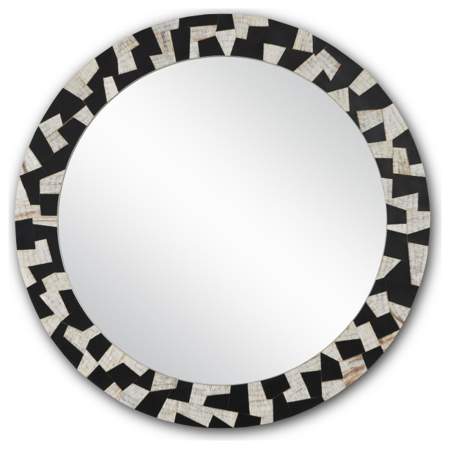 Bindu Round Mirror - Contemporary - Wall Mirrors - by Buildcom | Houzz