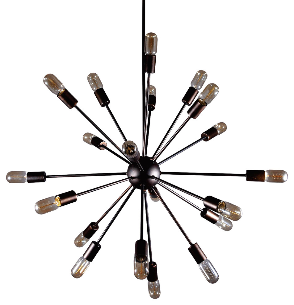 Dark Bronze Spike Light Fixture - Industrial - Chandeliers - by Design ...