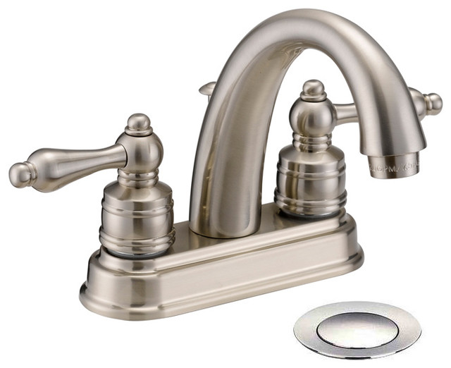 Satin Nickel Lavatory Vanity Faucet - Traditional - Bathroom Sink ...