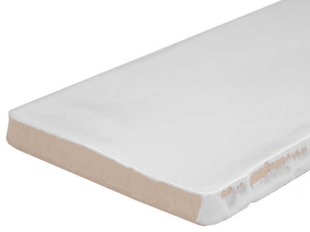 Chester Ceramic Wall Tile, Bianco, Sample - Traditional - Wall And ...