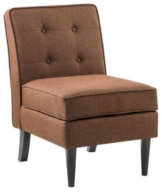 Oliver Fabric Storage Accent Chair - Transitional - Armchairs And ...