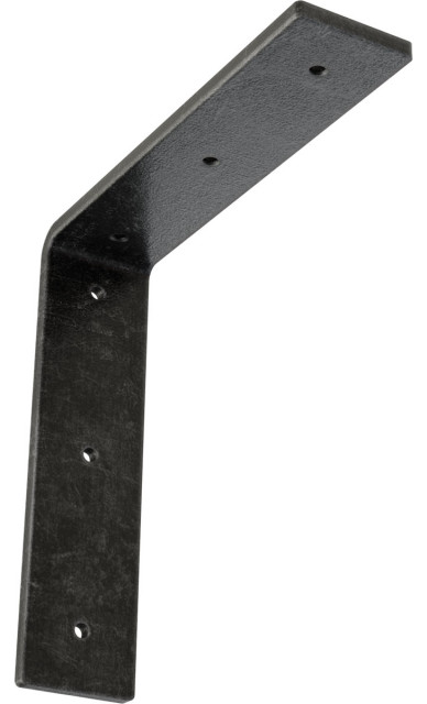 2"x20"x20" Hamilton Steel Bracket, Hammered Black, 2Wx8"Dx8"H ...