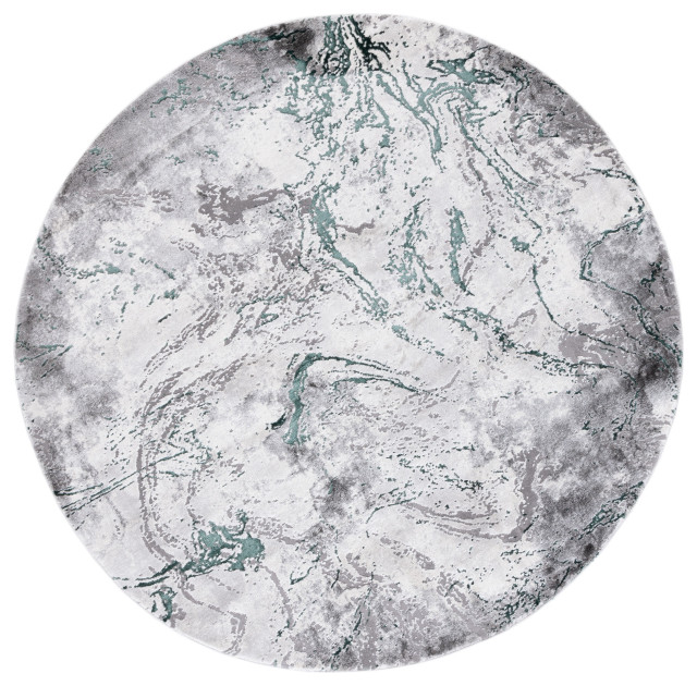 Safavieh Craft Cft864J Organic/Abstract Rug, Gray/Green, 6'7