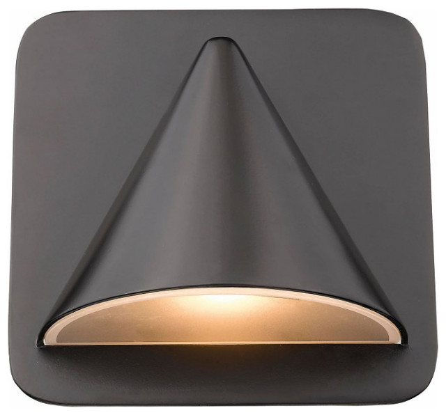 11W 1 LED Outdoor Wall Mount in Traditional Style - 6.25 Inches Wide by ...