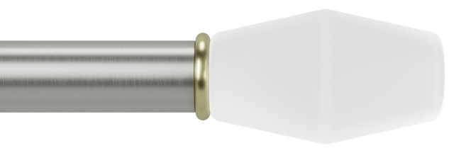 Umbra Fade Knob 1" Curtain Rod, 72-144" - Transitional - Curtain Rods ...