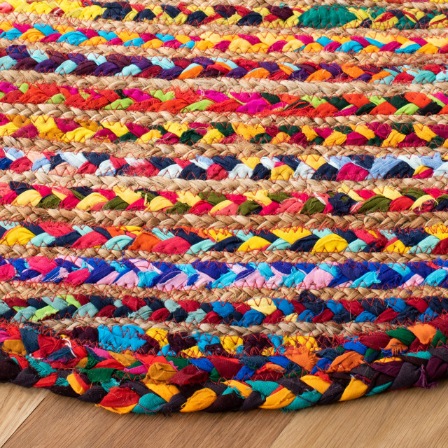 Safavieh Braided Collection BRD263 Rug, 5'x7' Oval - Contemporary ...