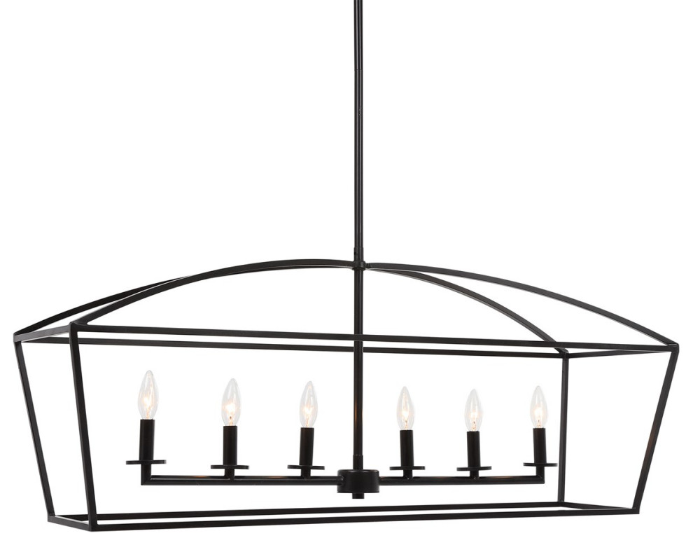 Uttermost Clayton 6 Light Linear Chandelier 21348 - Transitional ...