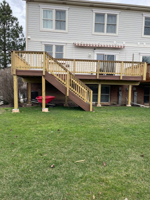 Mahogany TimberTech deck in Palatine, IL - Traditional - Deck - Chicago ...
