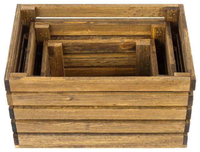 Modular Crates, Small Medium and Large - Rustic - Storage Bins And ...