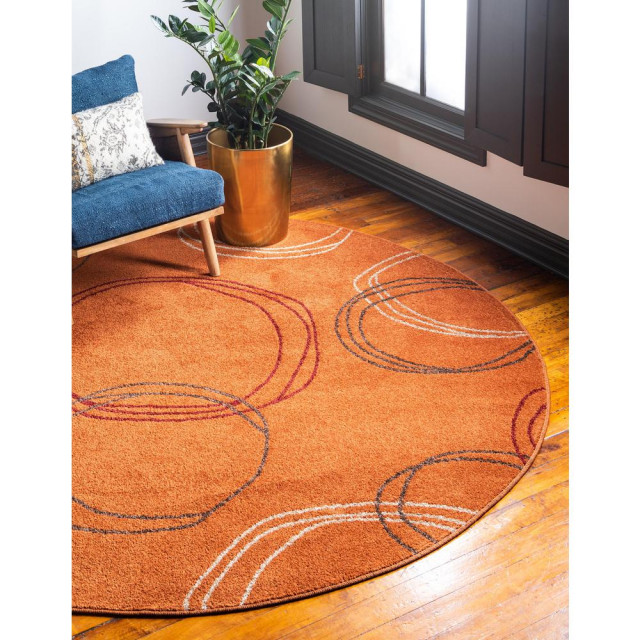 Unique Loom Autumn Cornucopia Rug, 3'3x3'3 - Contemporary - Area Rugs ...