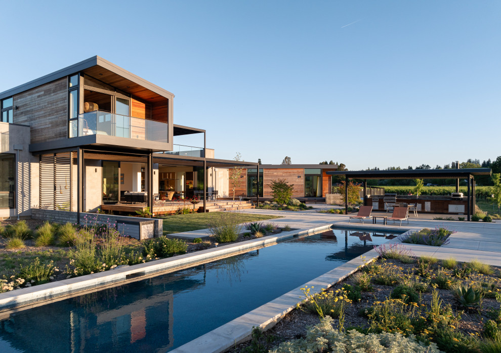 Vineyard Oasis - Modern - Pool - San Francisco - by All Weather Architectural Aluminum | Houzz