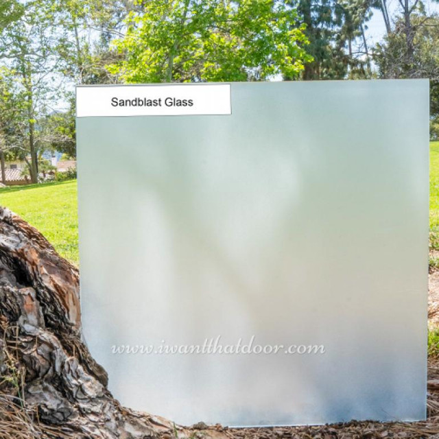 Tokyo 61"X96", Dark Copper, Sandblast Glass, Right Hand Inswing ...