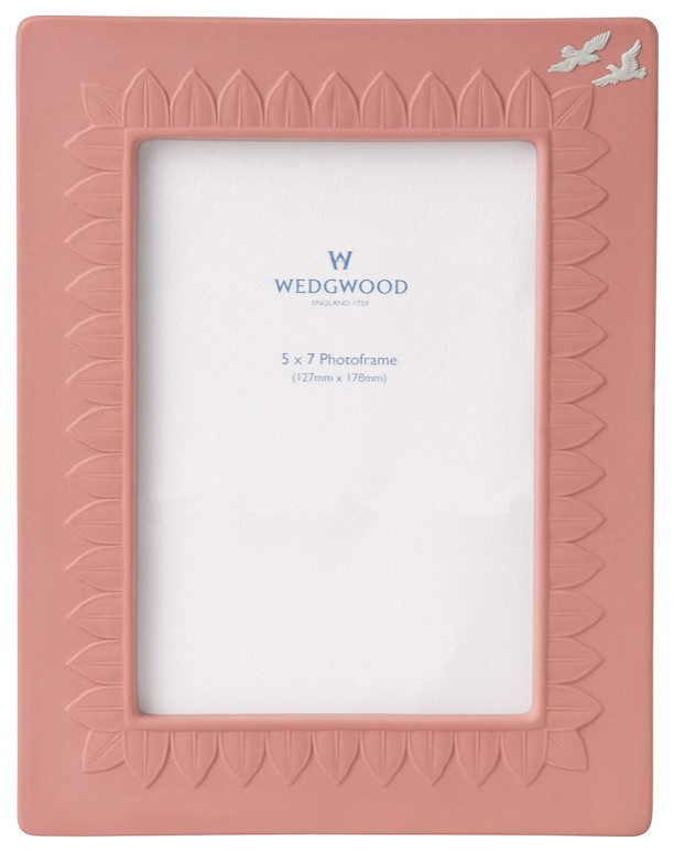 Wedgwood Jasperware Classic Pink 5x7 Picture Frame - Contemporary ...