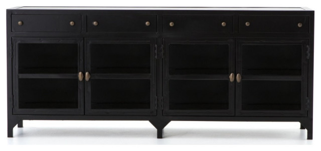 Helene Shadow Box Media Console - Industrial - Entertainment Centers ...