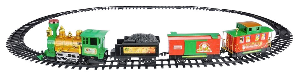 20-Battery Operated Animated Christmas Train Set With Sound ...