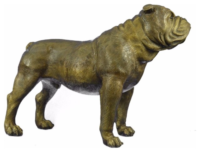 Life Size English Bulldog Garden Yard Outdoor Indoor Bronze Sculpture ...