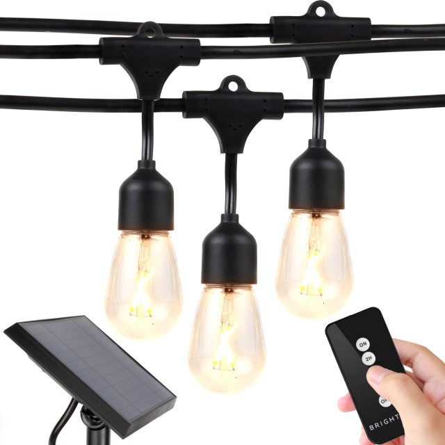 Brightech Ambience Pro Solar - 3000K Soft White Hanging Filament Bulbs ...