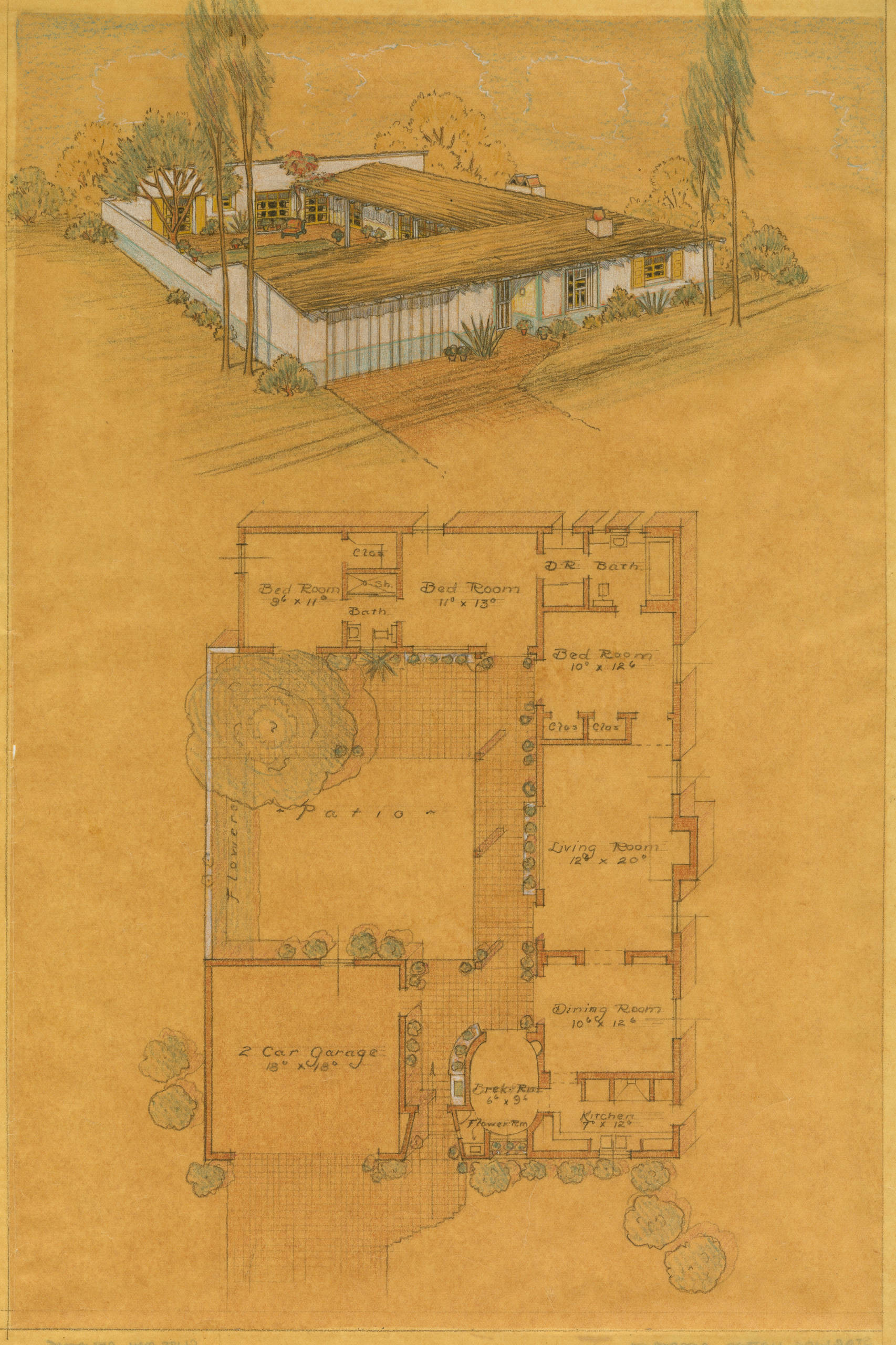 Cliff May House Plans Experimental Ranch House By: Architect Cliff