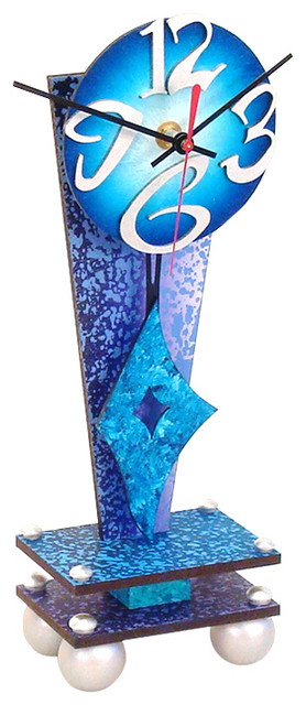 Dial A Table Clock - Contemporary - Desk And Mantel Clocks - by david ...