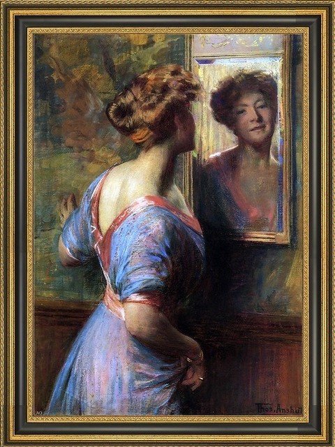 Thomas Pollock Anschutz a Passing Glance Framed Premium Canvas Print ...