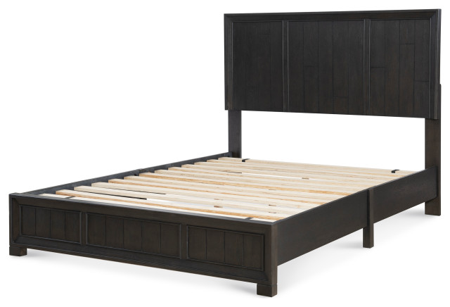 Westcliff Black Platform Bed, Queen - Transitional - Platform Beds - by ...