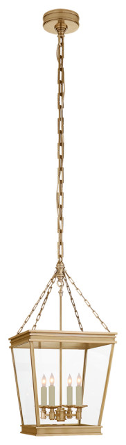 Launceton Small Square Lantern in Antique Nickel with Clear Glass ...