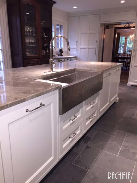 Hammered Stainless Apron Front Workstation Farmhouse sink by Rachiele ...