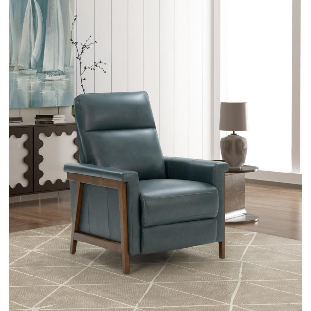 7-1179 Lewiston Push Thru The Arms Recliner, Bluegray - Contemporary ...