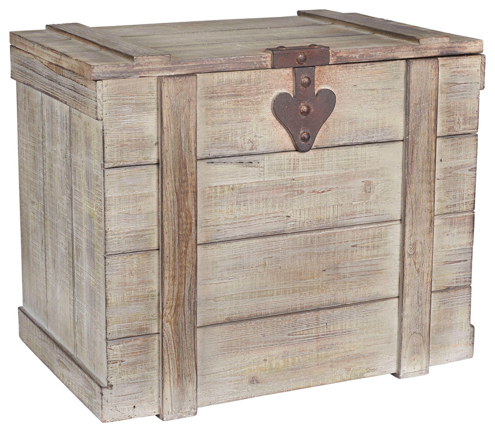 Antiqued Decorative Trunk - Farmhouse - Decorative Trunks - by ...