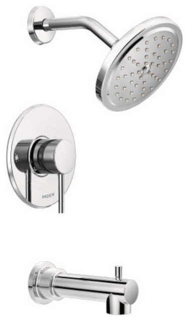Moen Align M-Core 3-Series Tub/Shower Faucet with 1.75 GPM Rainshower ...