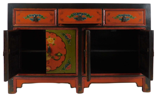 Handcrafted Mongolian Buffet - Asian - Buffets And Sideboards - by ...