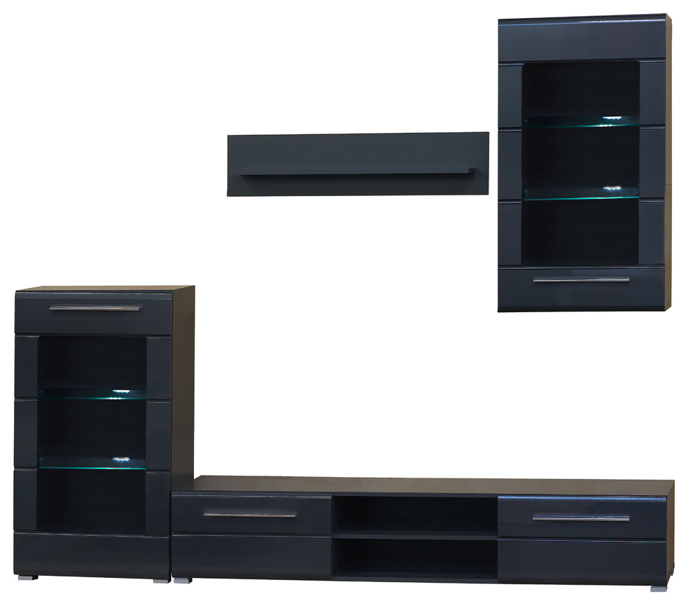 CHROME TV Set - Contemporary - Entertainment Centers And Tv Stands - by ...