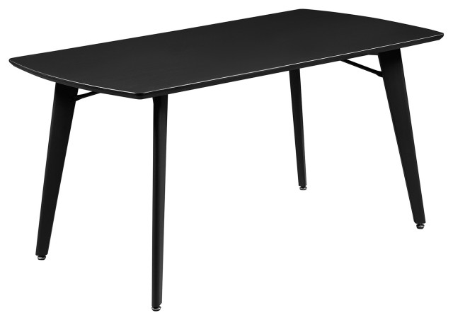 Modern MDF/Metal Rectangular Dining Table - Midcentury - Dining Tables ...