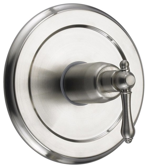 Bellver Tub/Shower Control Valve with Trim in Brushed Nickel - Modern ...